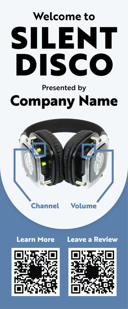 Customizable Retractable Standing Banner – Silent Sound System