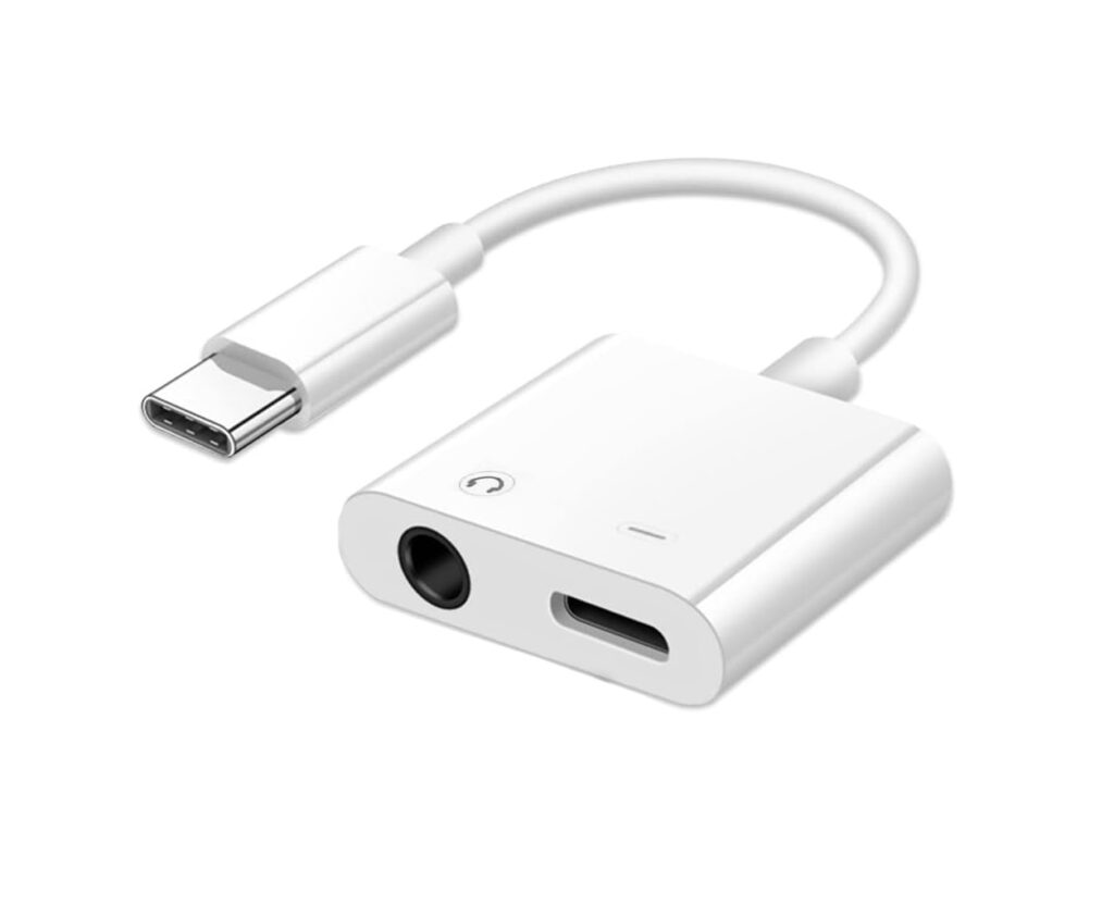 Aux Adapter for USB Type C with Charging Port – Silent Sound System